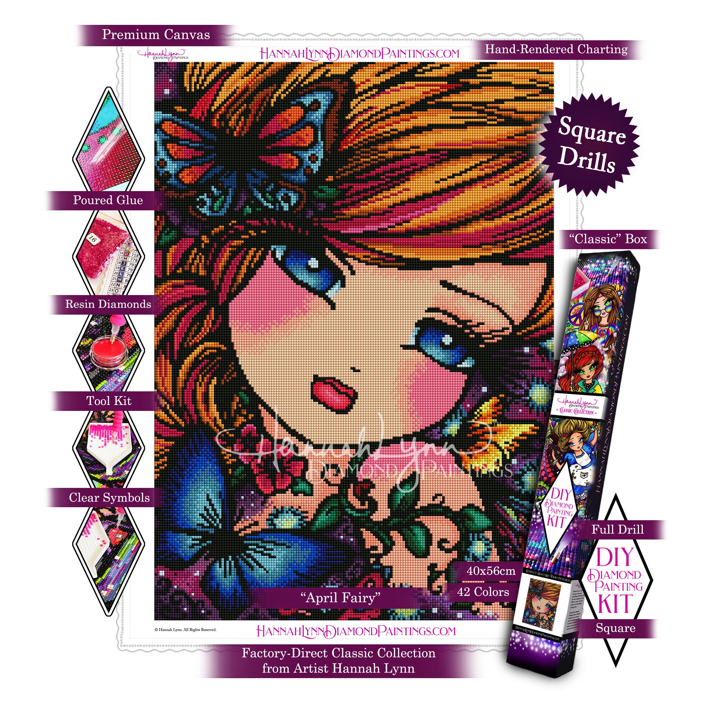 April Fairy-Hannah Lynn Classic Collection™ (Square or Round) – Hannah ...