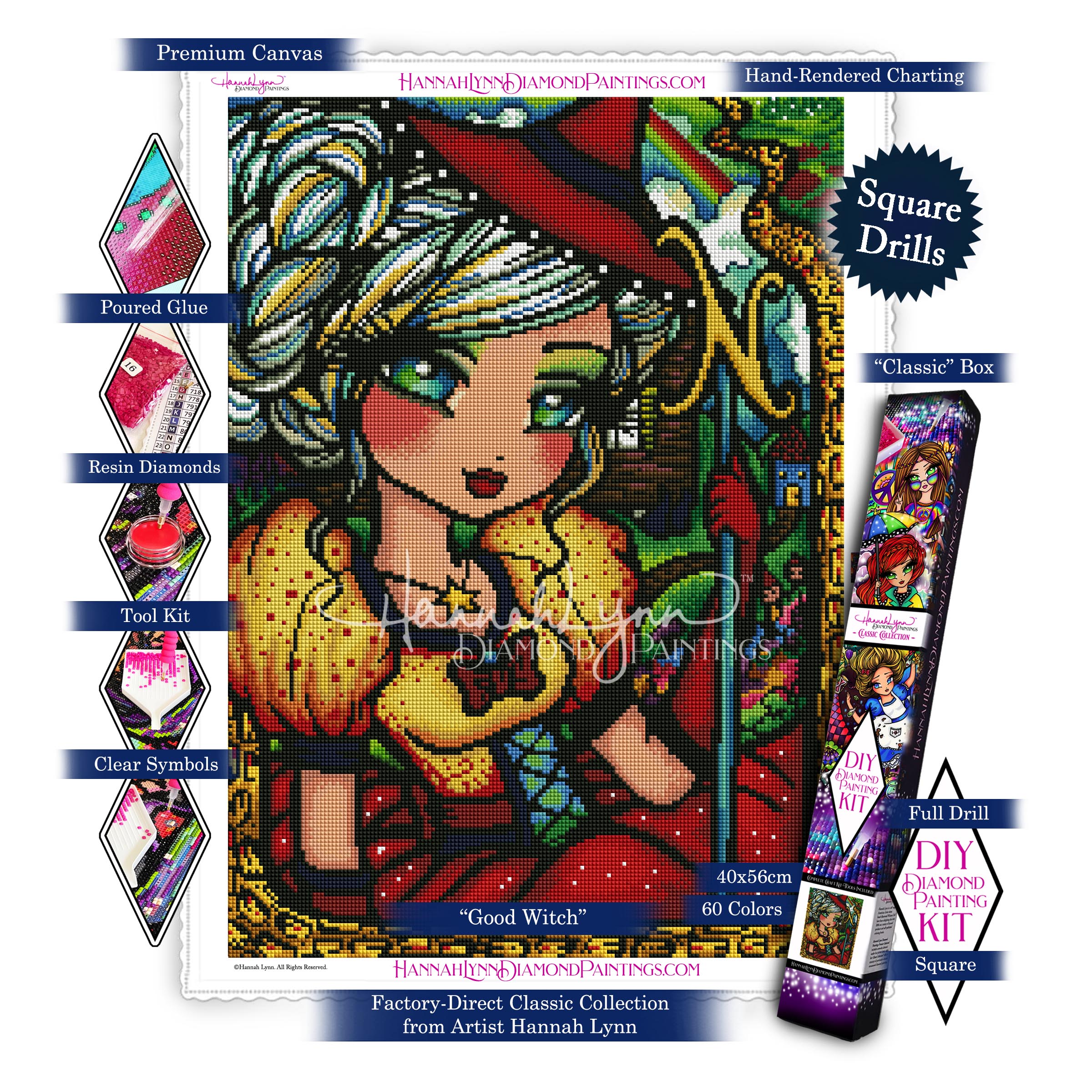 Good Witch-Hannah Lynn Classic Collection™ (Square or Round) – Hannah ...