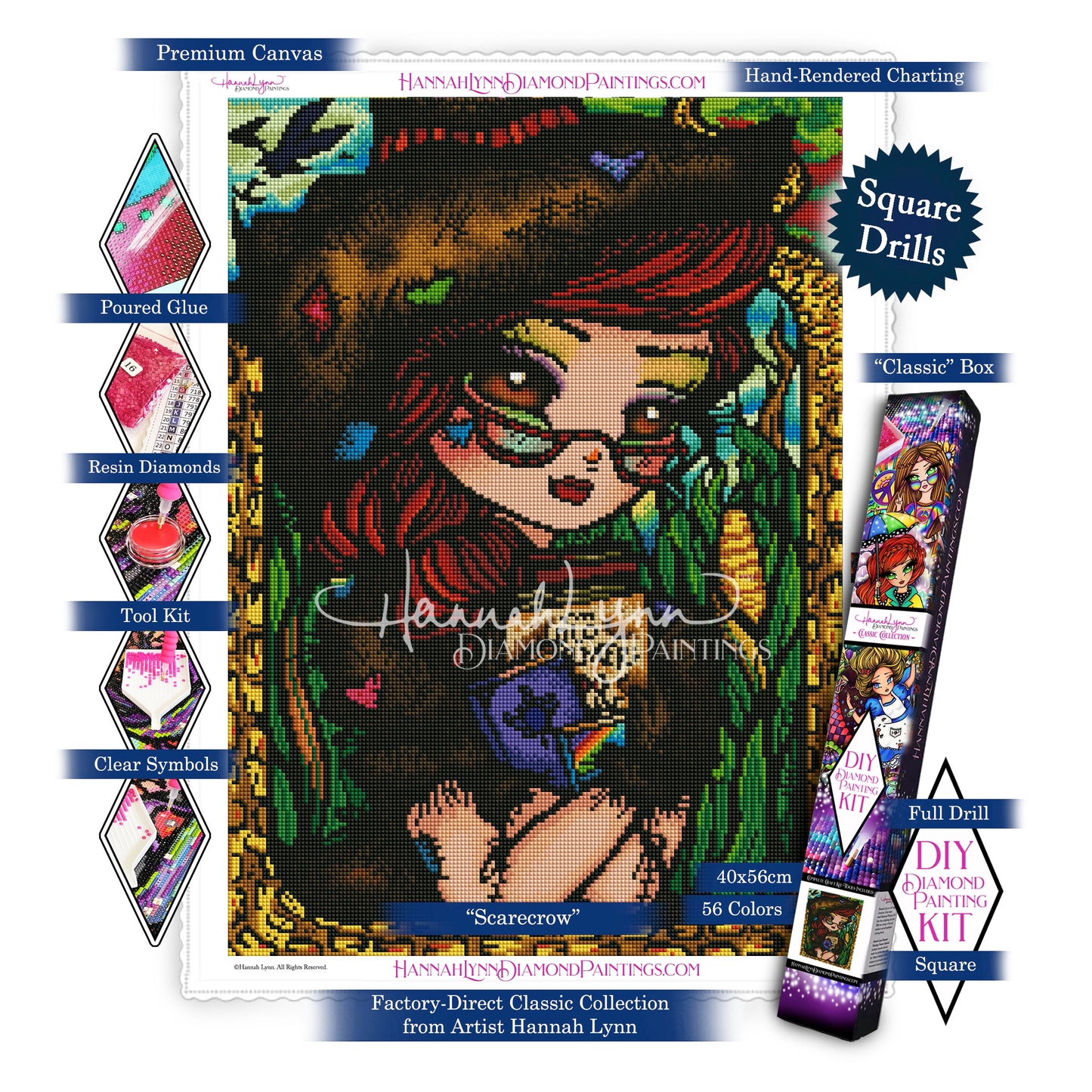 Scarecrow-Hannah Lynn Classic Collection™ (Square or Round) – Hannah ...